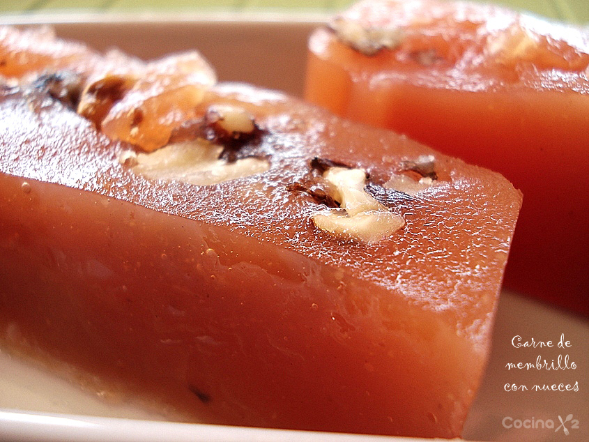 Cocinax2. Las recetas de Laurita.: Carne de membrillo (con nueces)