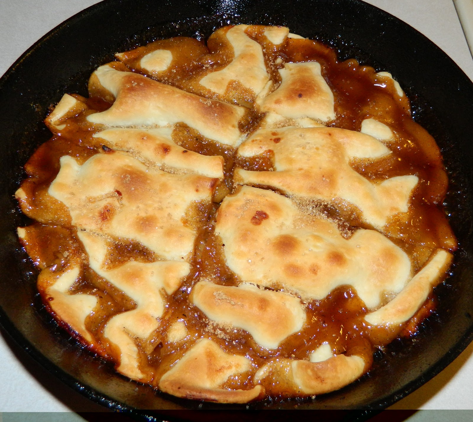 Lise's Log Cabin Life: Skillet Apple Pie
