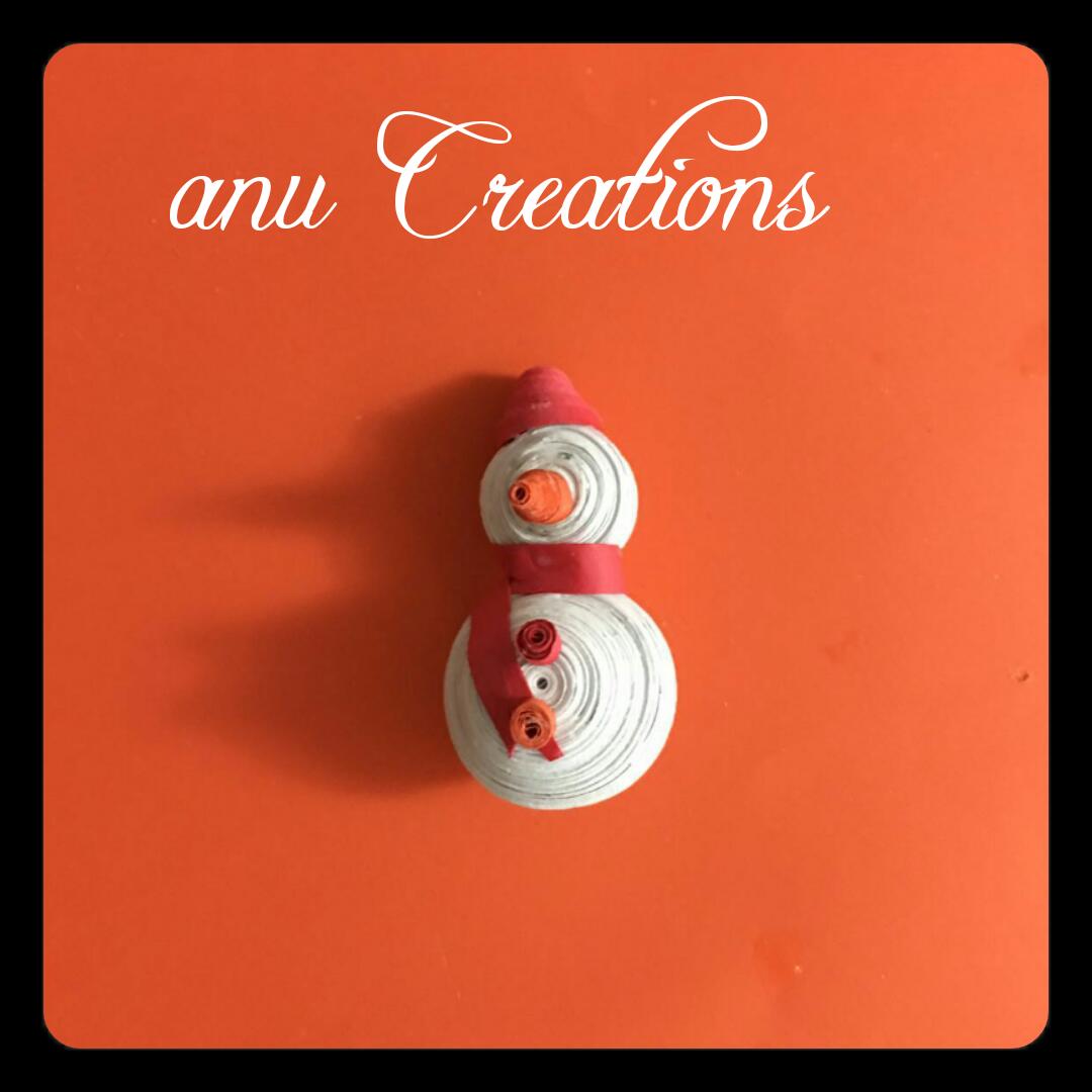 Anu's paper craft : Quilling snowman