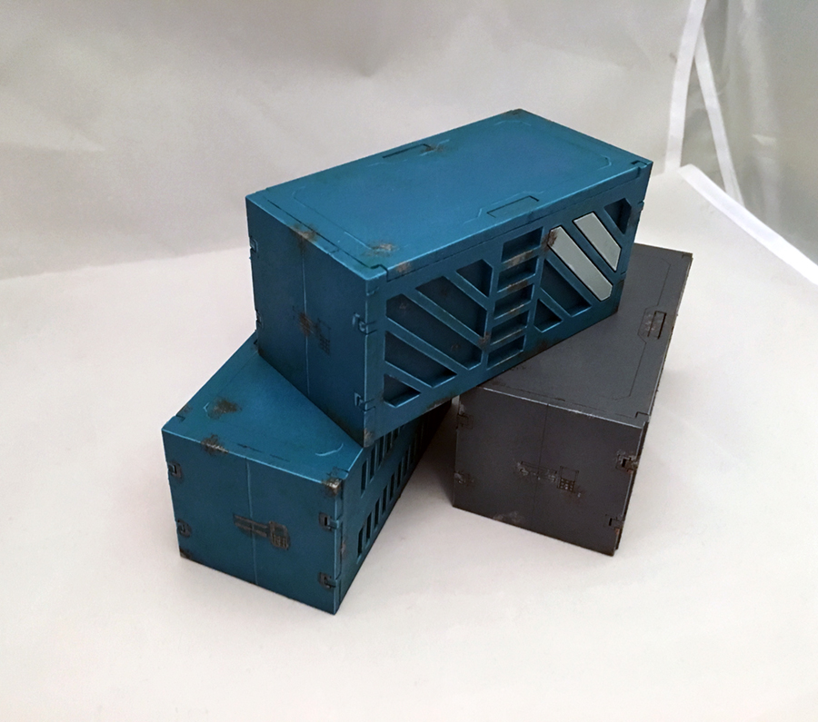Sword of templar: Terrain Showcase - MDF Shipping Containers