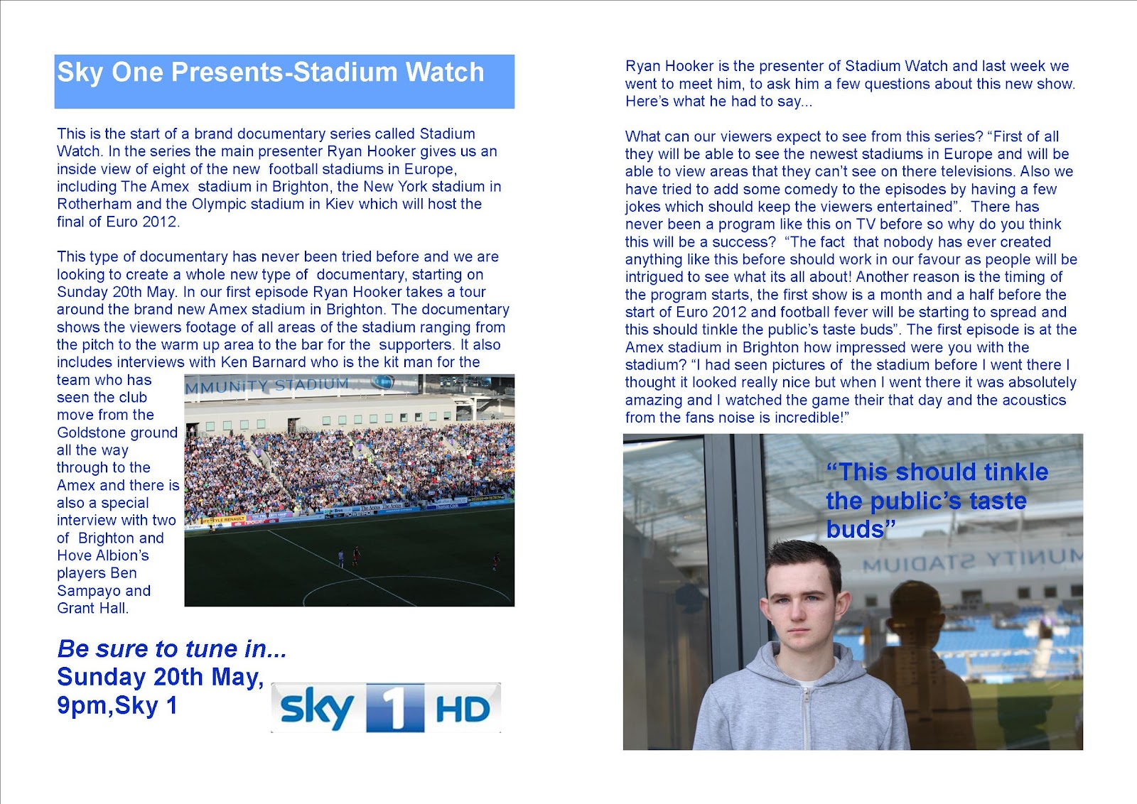 G324 Advanced Portfolio In Media- Tv Documentary: Double page spread ...