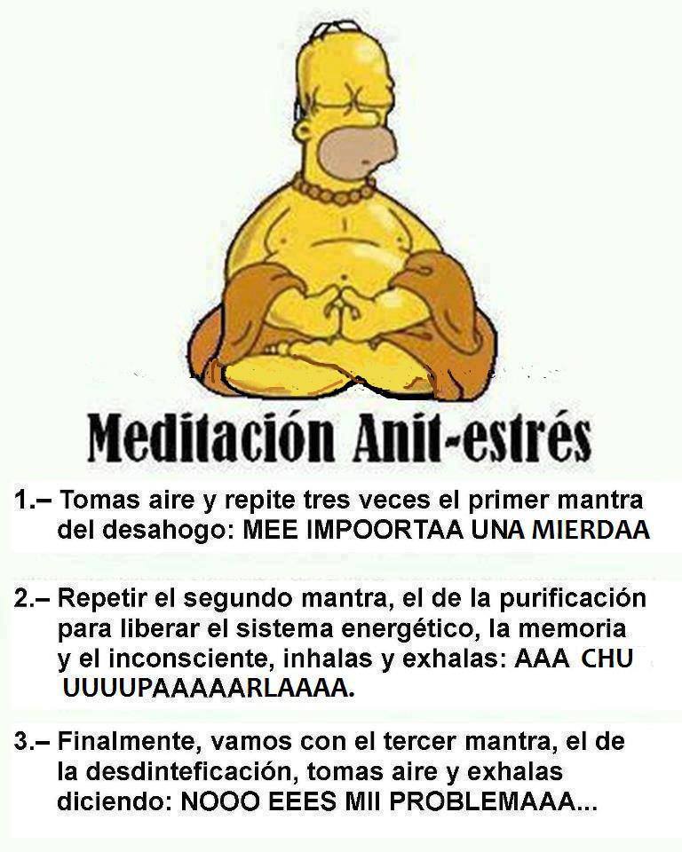 Cajón de Sastre Misterioso: Homer Simpson - Meditación anti-estrés ...