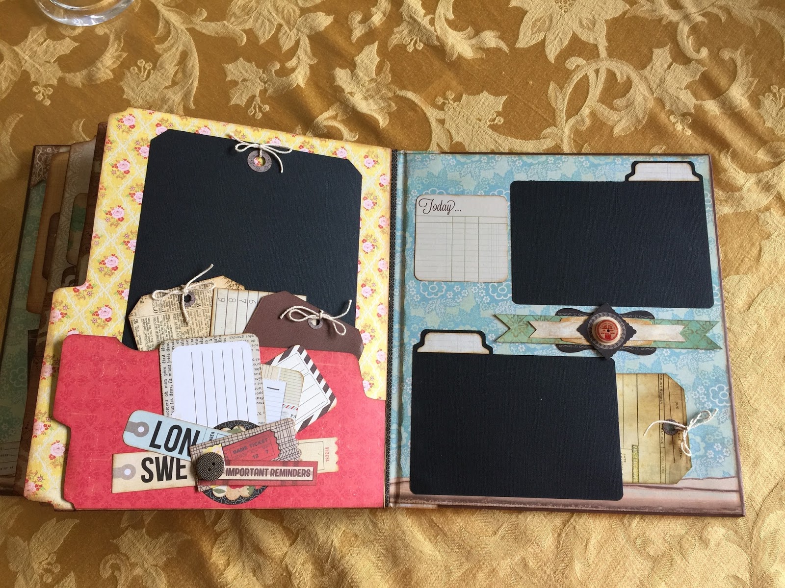 A Creative Operation: "Memories" File Folder Album, Part 3