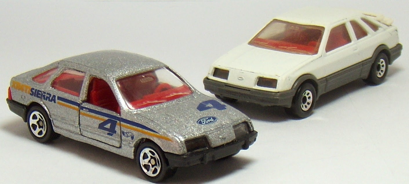 Matchbox and Hot Wheels Ford Sierra XR4i