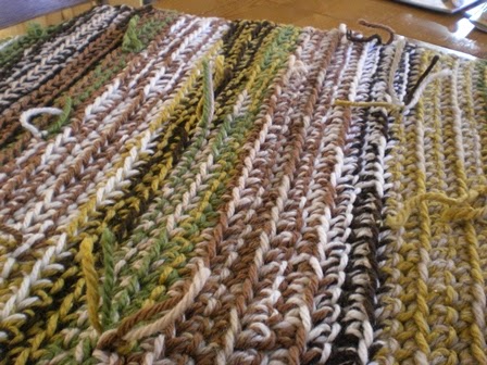 A Home Grown Journal: Crocheted Rug with Heavy Rug Yarn Tutorial