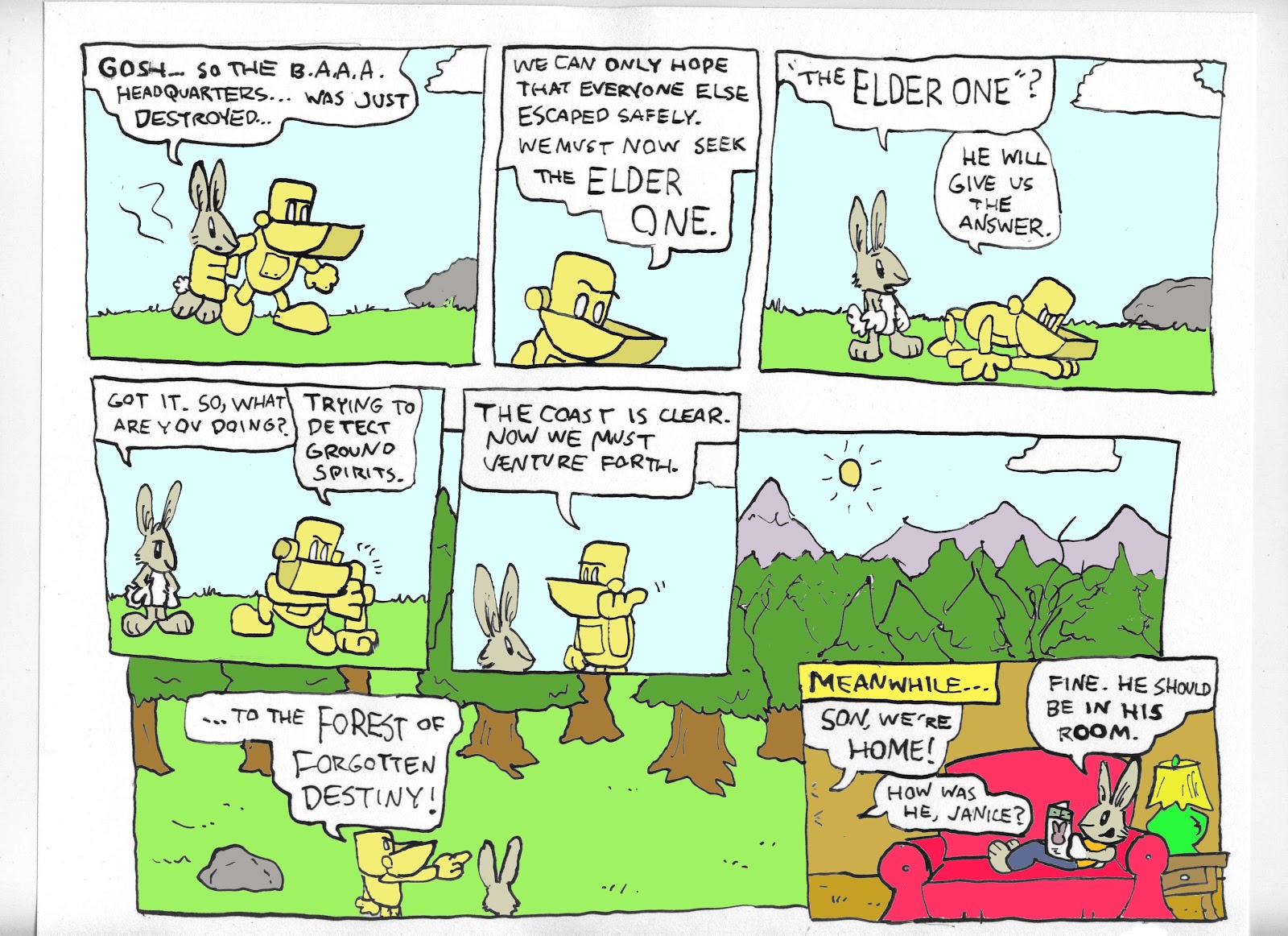 John Rioux Comics: Rabbit and Robot #8