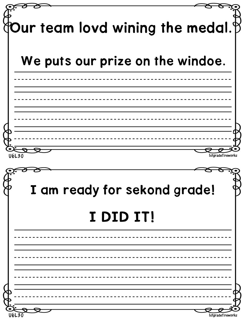 1stgradefireworks How to teach kids to EDIT their Writing ...