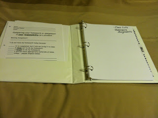 Teaching: The "No Homework" Binder