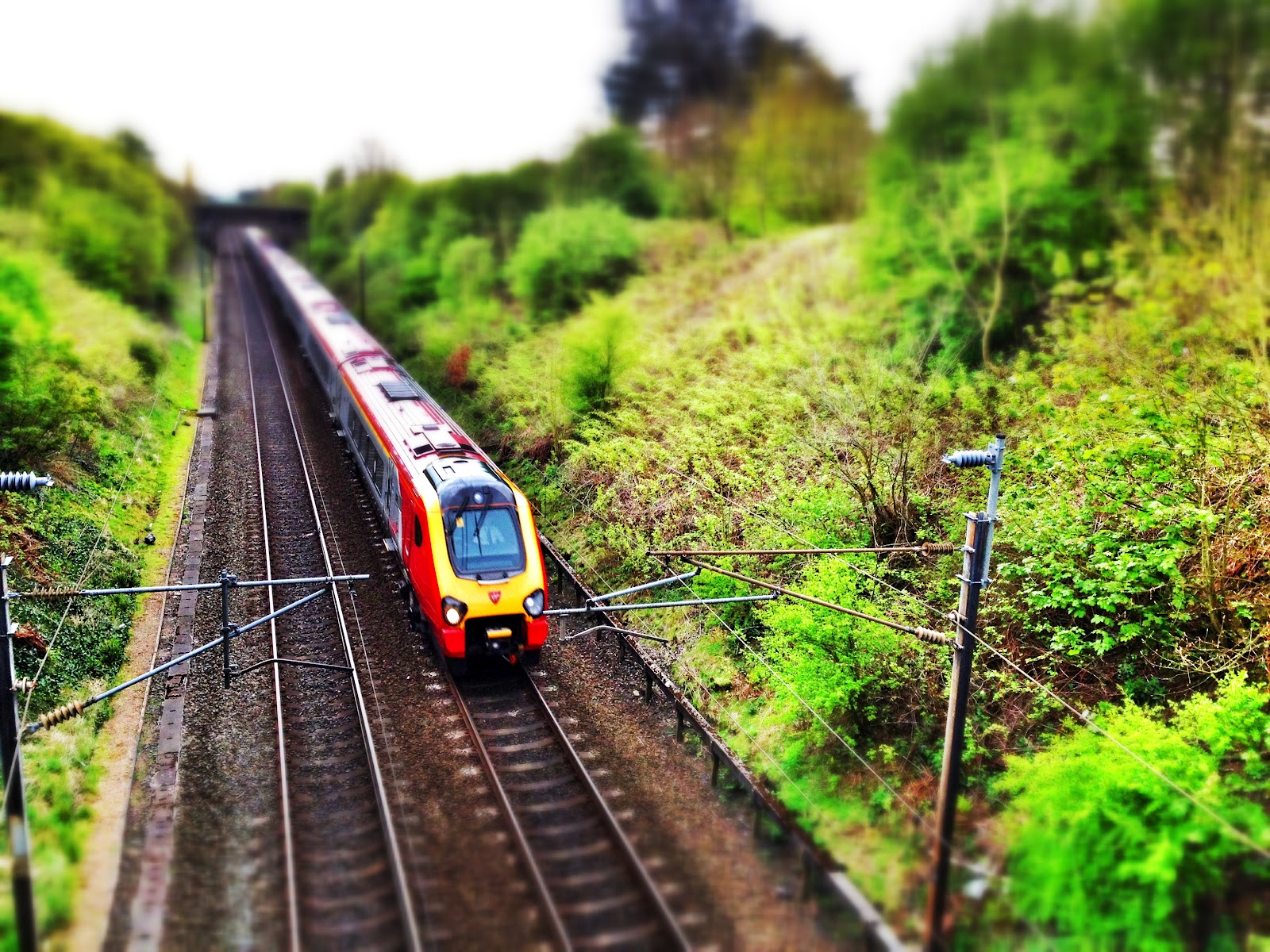 Morgan Dent Photography: Tilt shift train / train track Lancaster