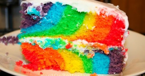 Awesomely Easy Rainbow Cake! | BentOnBetterLunches