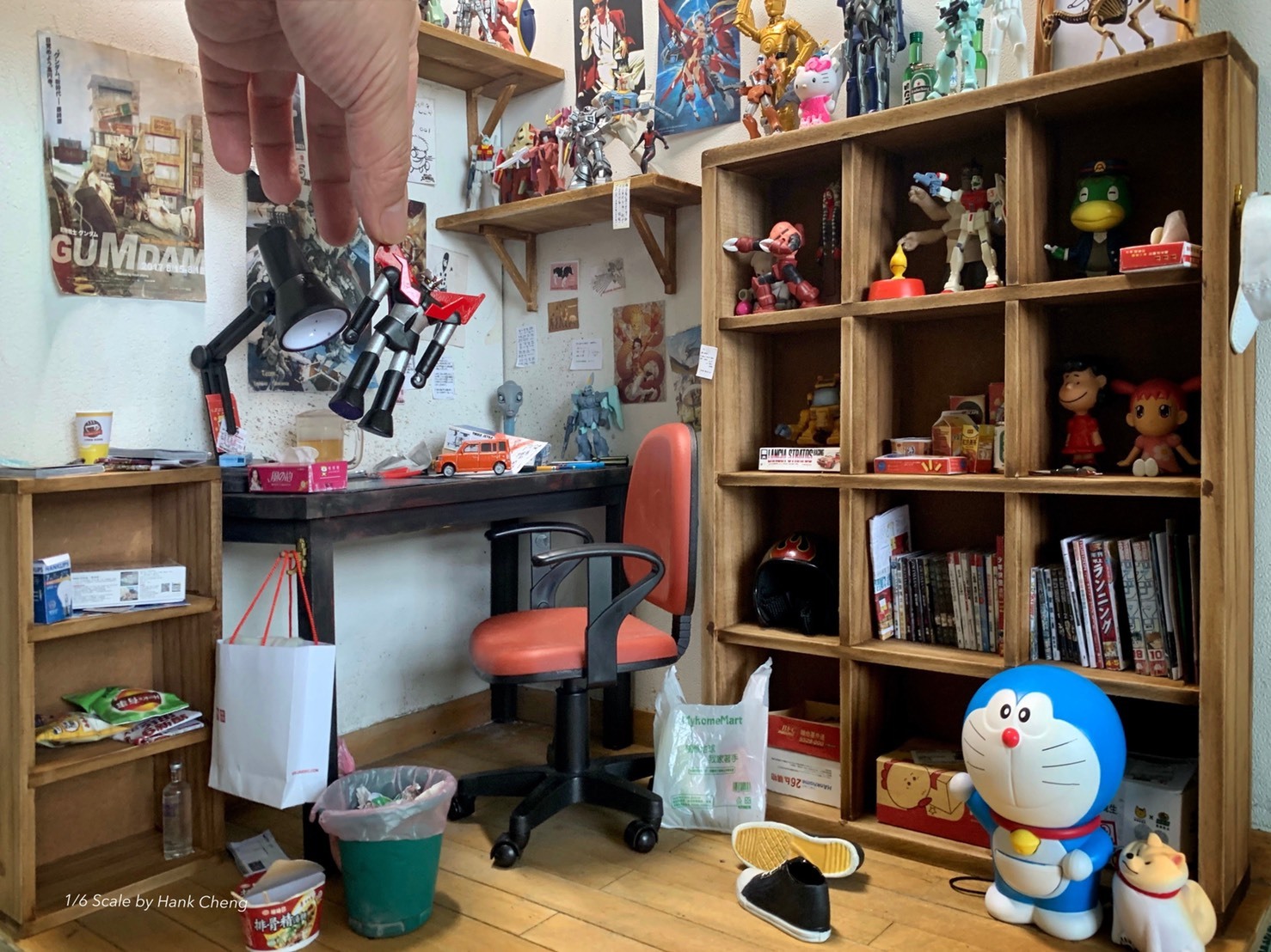 "1/6 Scale Hobby Corner Diorama Set" from Hank Cheng Available for pre ...