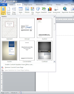 Dunia Pendidikan: Memanfaatkan Cover Page pada Ms. Word dalam Pembuatan ...