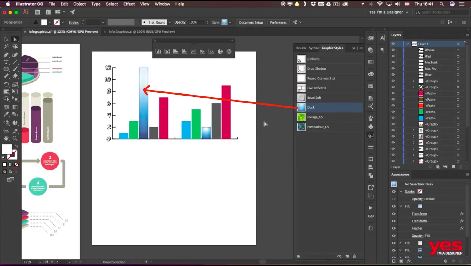 IS Artists: How to Make Graphs in Adobe Illustrator Part 1: Column Graphs