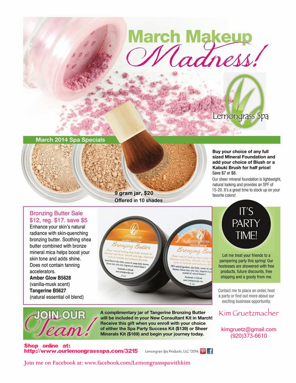 Lemongrass Spa with Kim: March SPAmazing Specials!