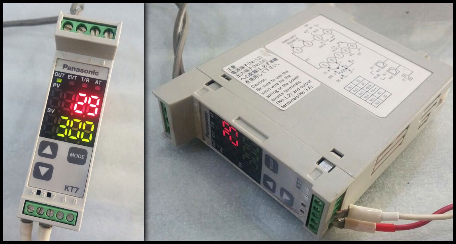 2nd MACHINE: Digital temperature controller, KT7, AKT111100, Multi ...