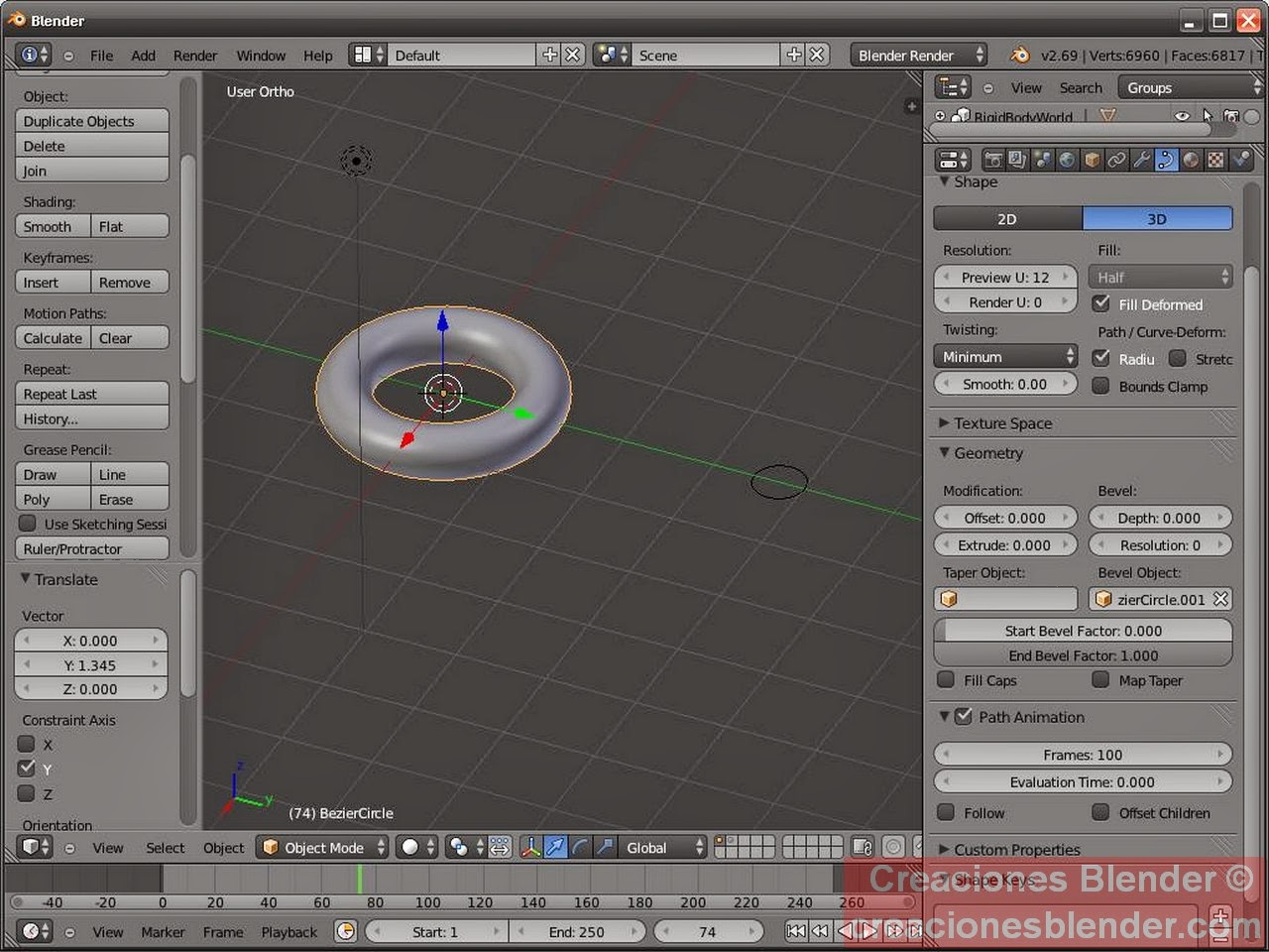 Creaciones Blender: Uso del Addon Cell Fracture en Blender 2.69 para ...