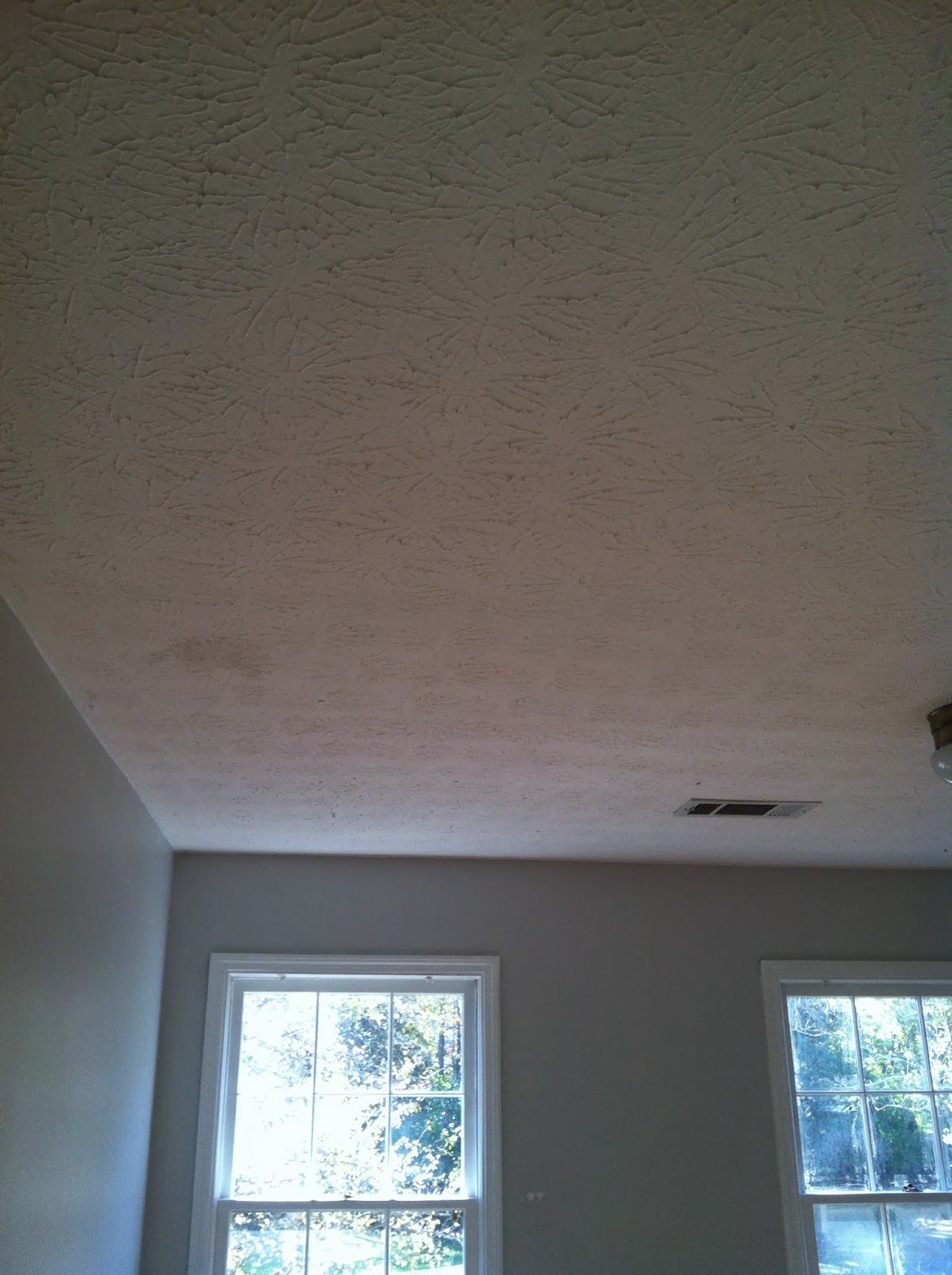A renovation diary: stipple ceilings