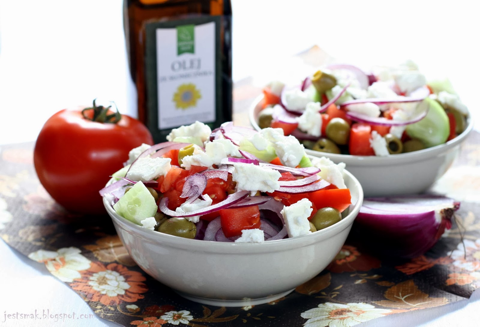 Jest Smak: Sałatka grecka i olej ze słonecznika*