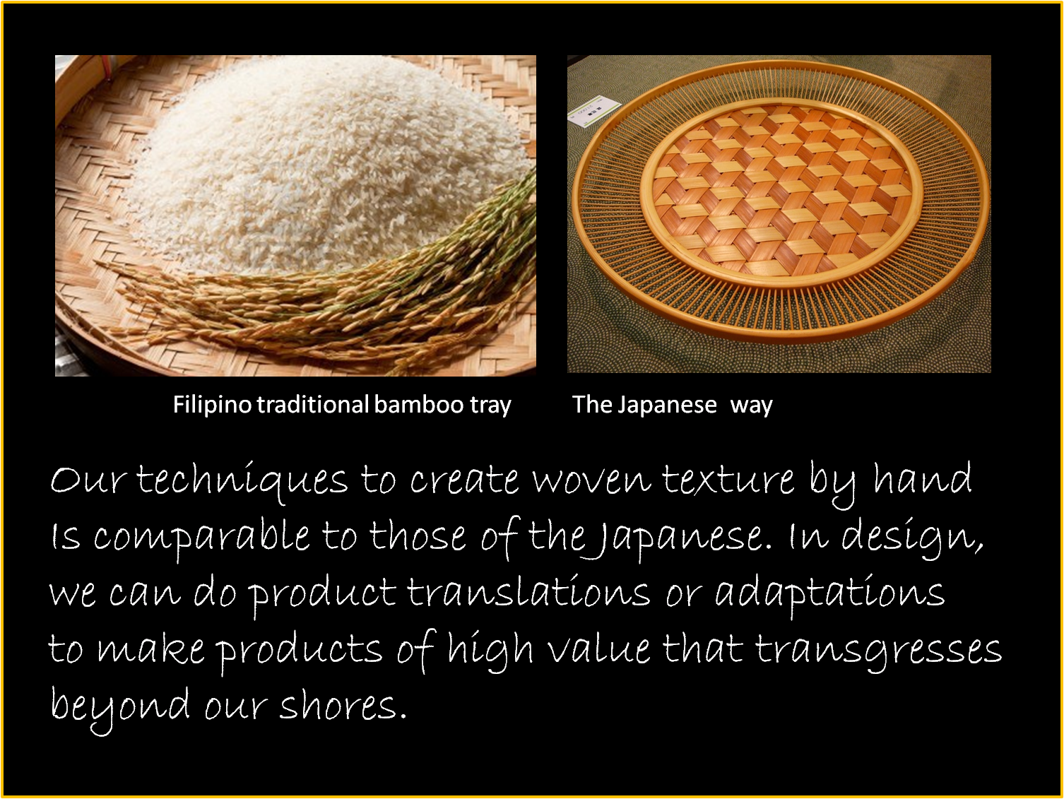 Life & Style: SENSIBILITIES IN FILIPINO BAMBOO CRAFTS.