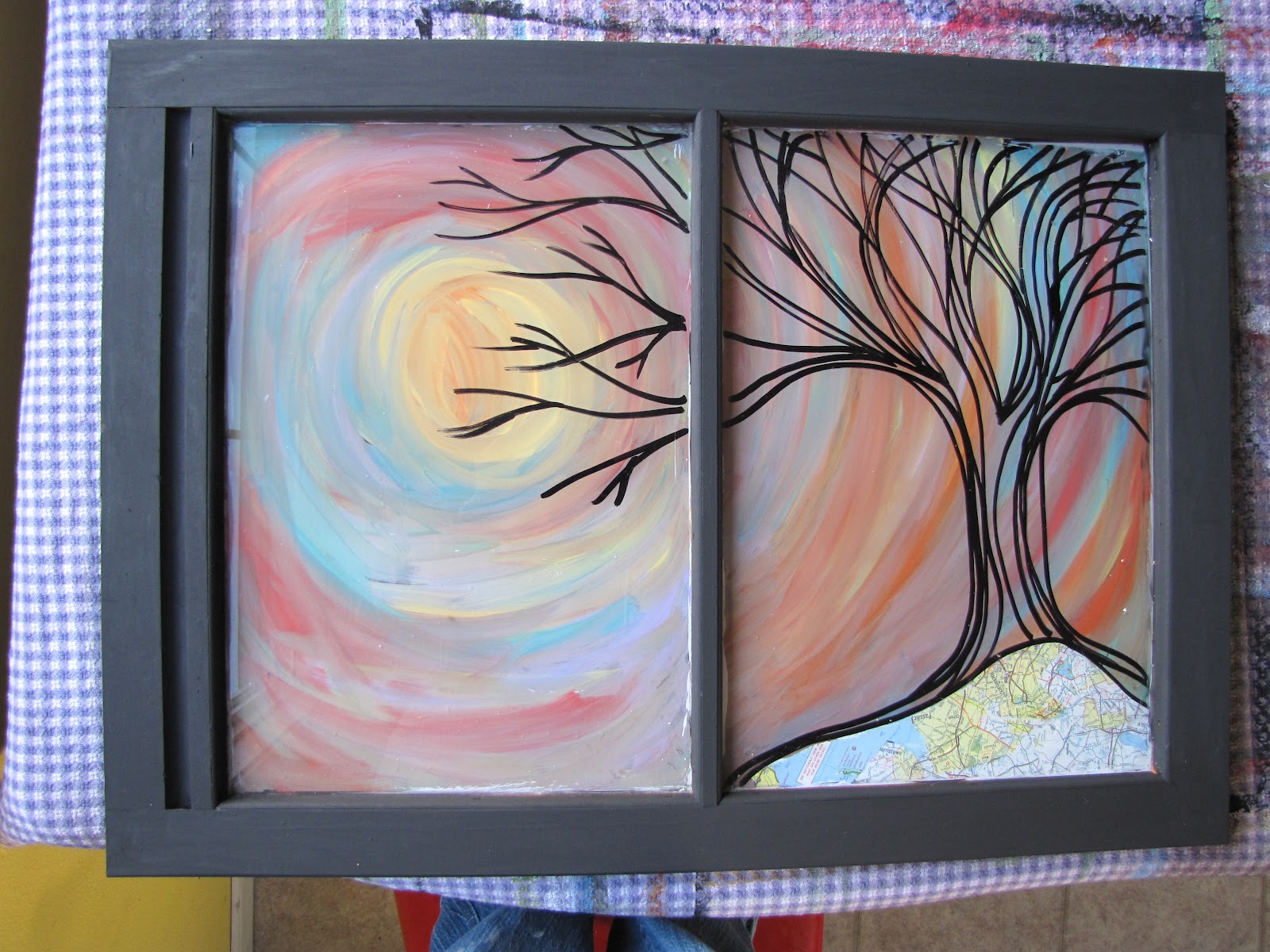 Creative Genius Art: Window Paintings (sold)