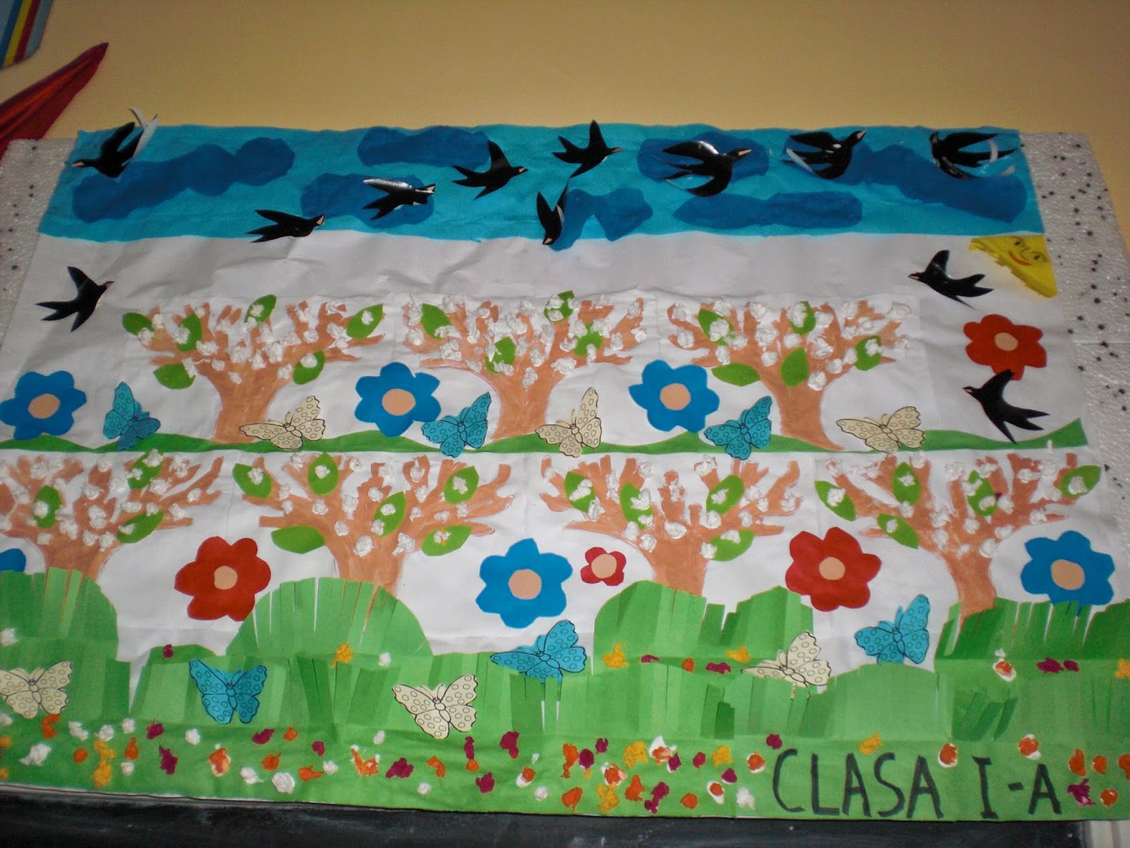 Cornelia Vîju: Primăvara în ...colaje, clasa I-A