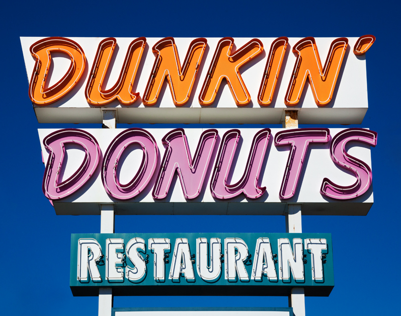 James and Karla Murray Photography: 1962 Dunkin Donuts Neon Sign