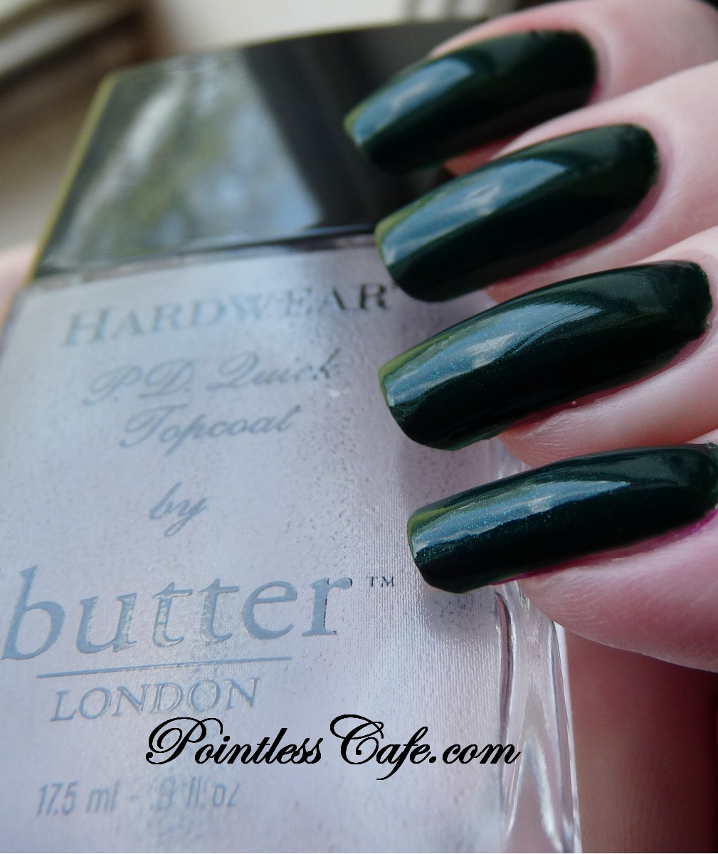 butter LONDON British Racing Green - Swatches and Review | Pointless Cafe