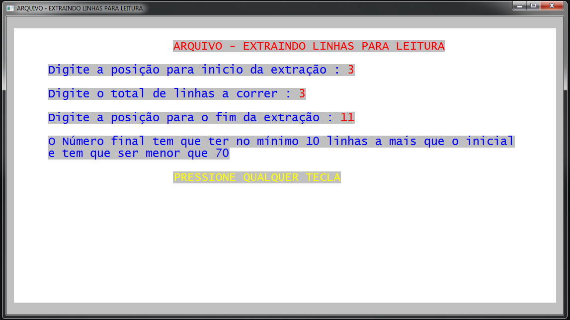 Samuel Lima - Programador C/C++ : Arquivo - extraindo linhas para leitura