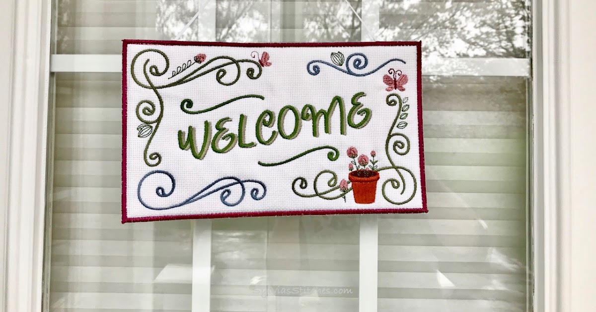 Seasonal Welcome Signs - Sylvia's Stitches