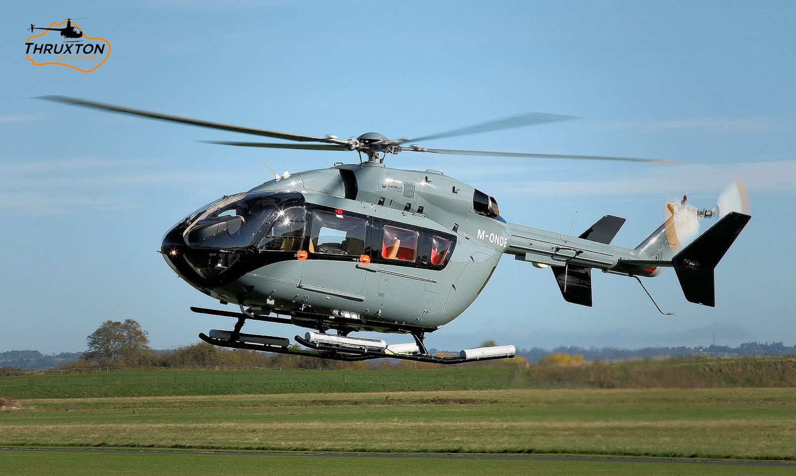 Thruxton Helicopters: EC145 inbound from France