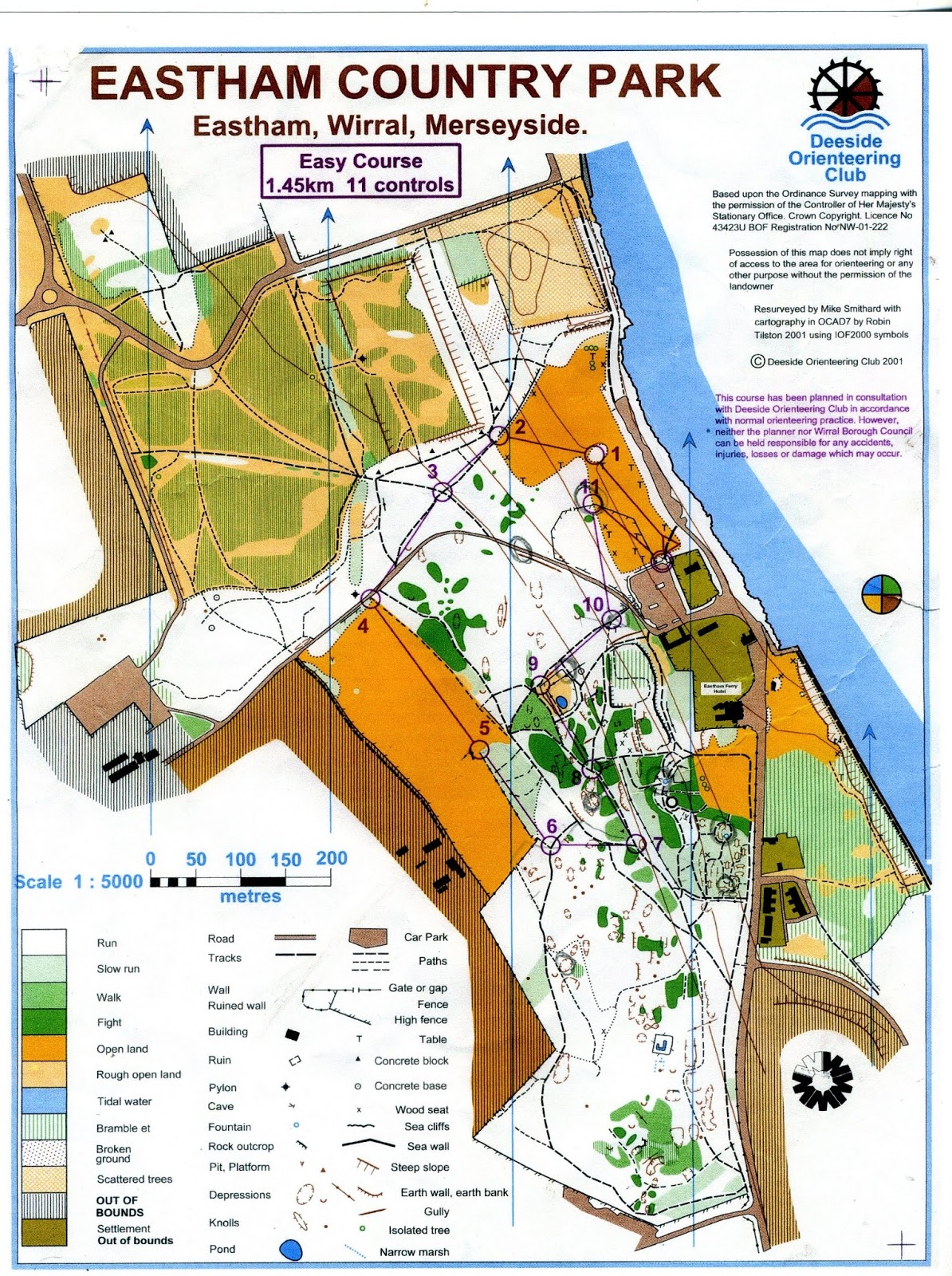 Eastham Country Park: Maps