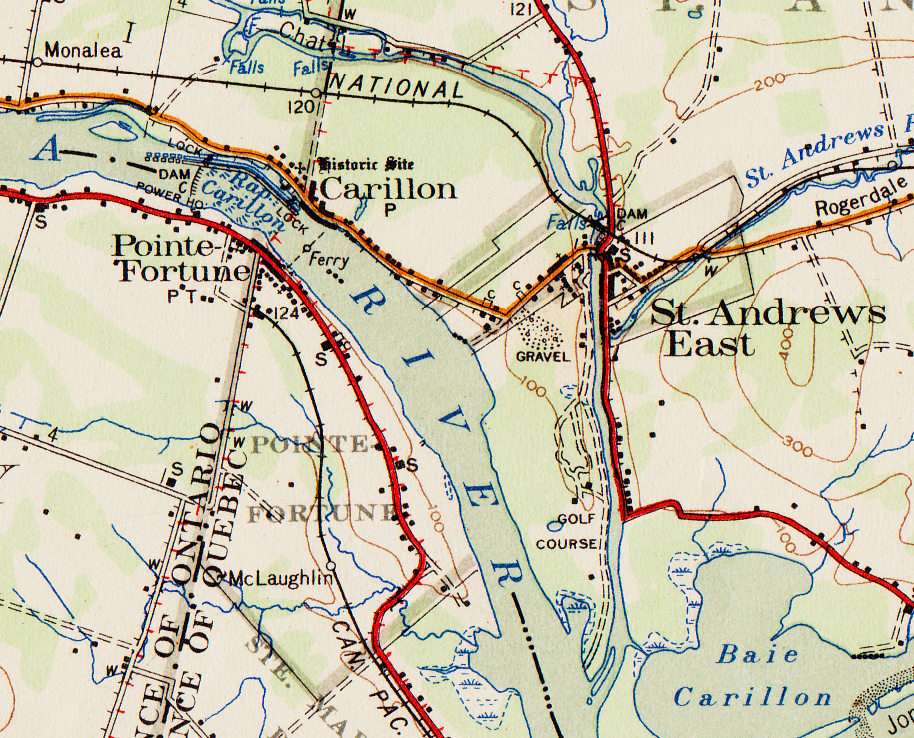 Geneva PQ: Argenteuil Railways and a Lachute Map from 1937