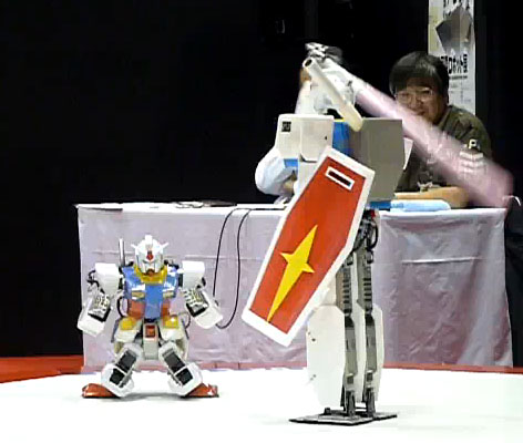 Remote Controlled Gundam Robots fights