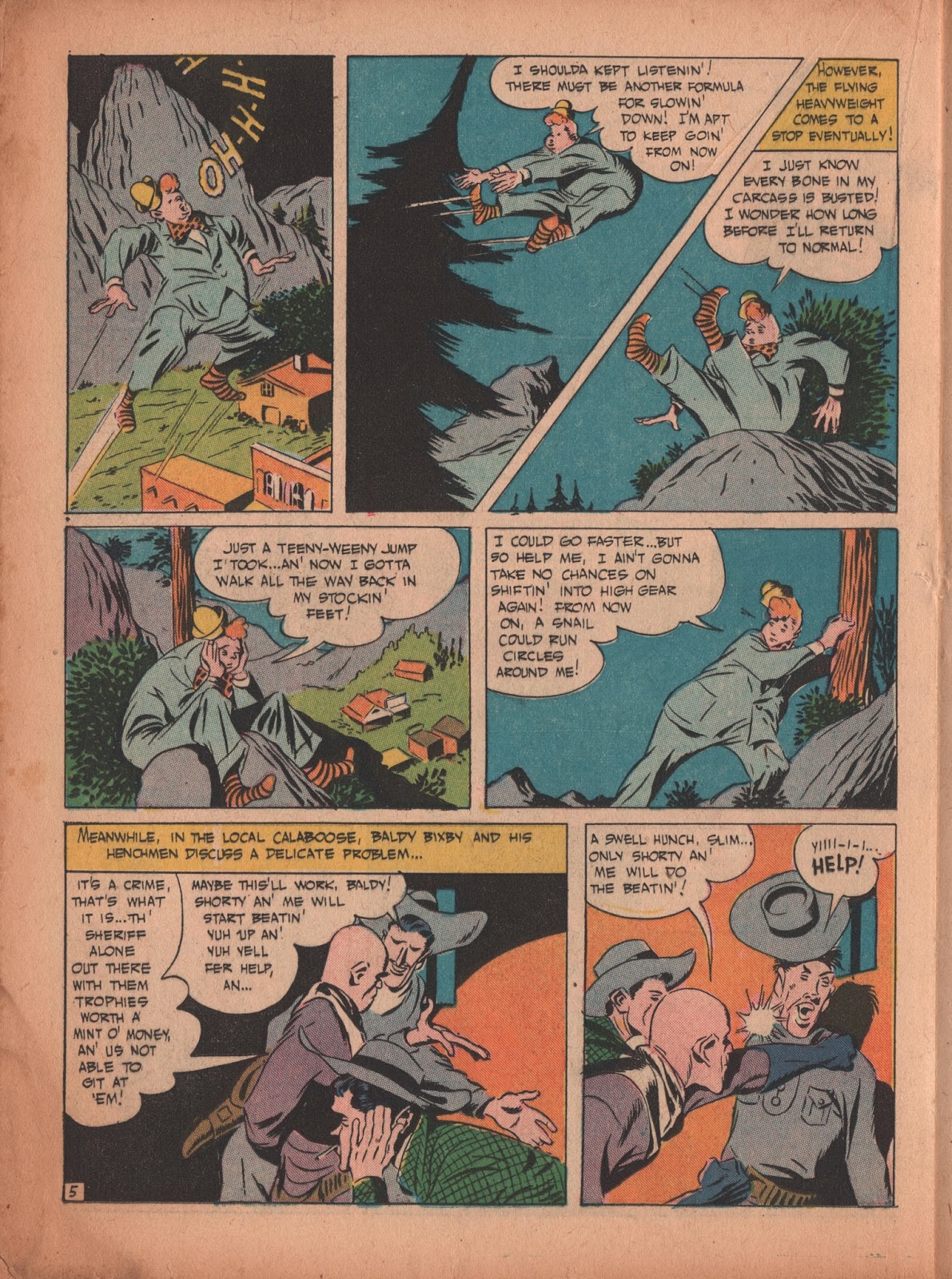 Johnny Quick, More Fun Comics 94: Tubby Takes a Flyer!