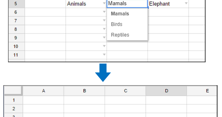 Happy Coding Box: Google Sheet: Create Dynamic/Nested DropDown List