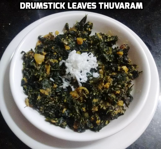 Drumstick leaves thuvaram (Drumstick leaves stir fry) - Murungai Keerai ...
