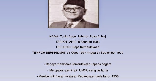 Latar Belakang Tunku Abdul Rahman - CampbellrilloHarding