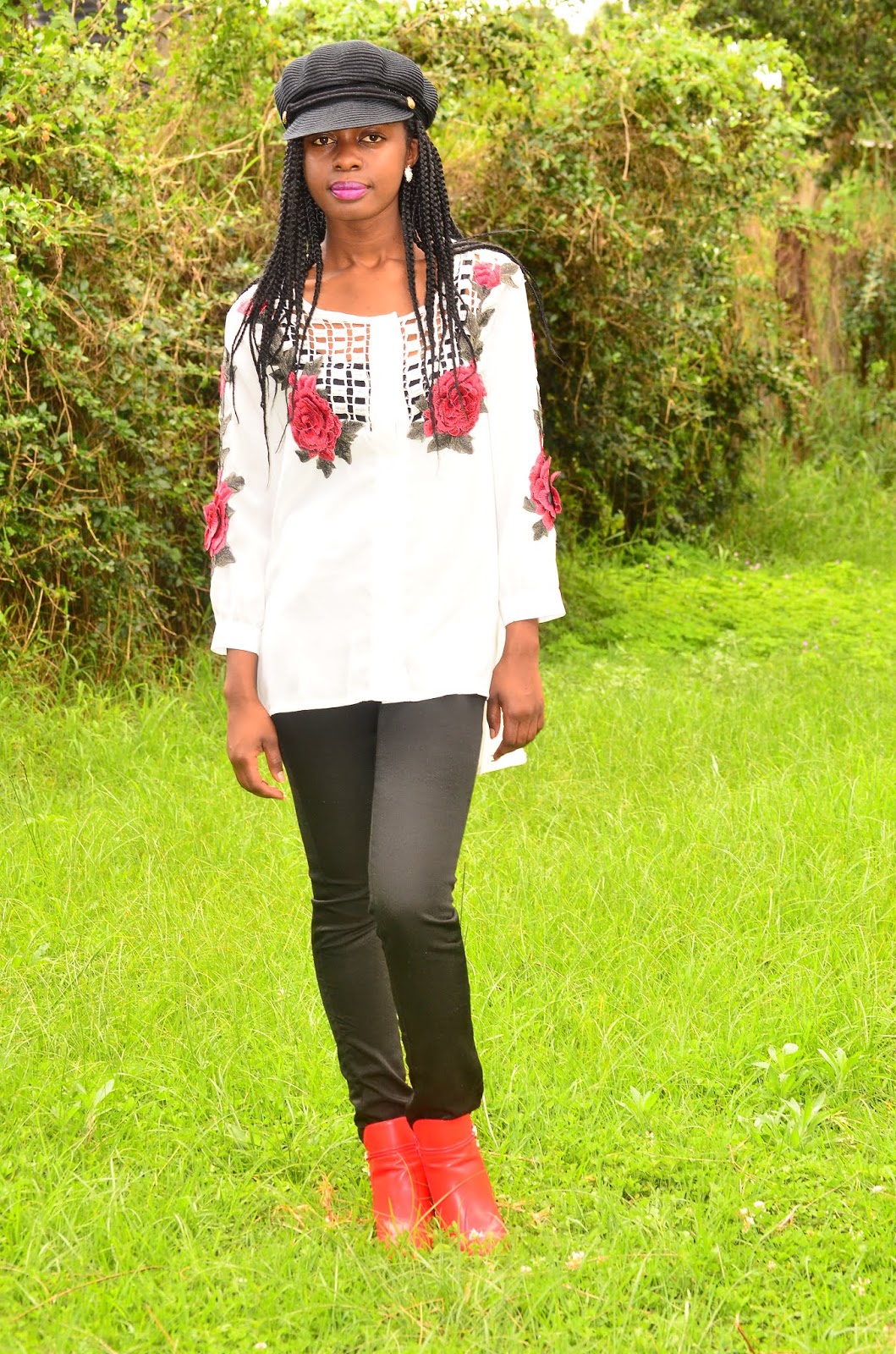 A Way To Easily Wear A Red Ankle Boots Outfit