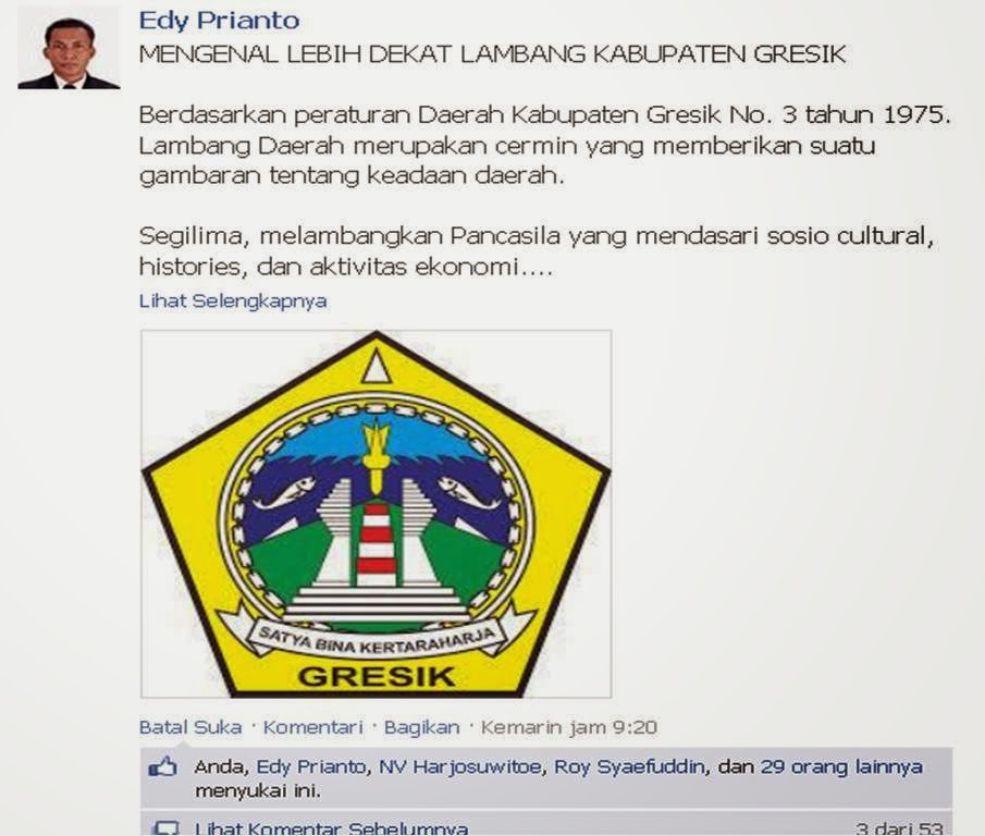 MENGENAL LEBIH DEKAT LAMBANG KABUPATEN GRESIK | z Suara Gresik