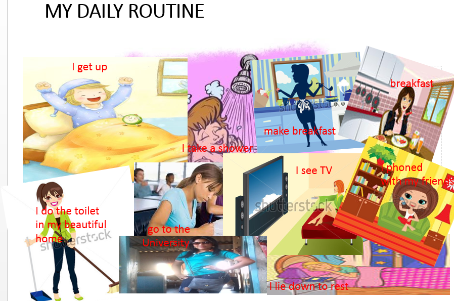 mi rutina: My daily routine