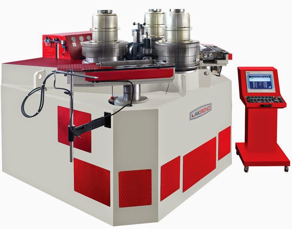 Mesin Bending Plat: Mesin Bending / Roll Pipa 8 inch merk AKBEND