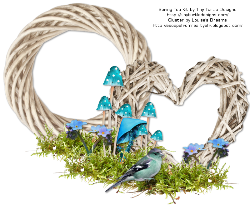 Escape From Reality Blog: FTU Cluster Frames "Spring Tea"