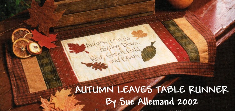 table runner: NEW 514 FALL TABLE RUNNER PATTERNS QUILTING