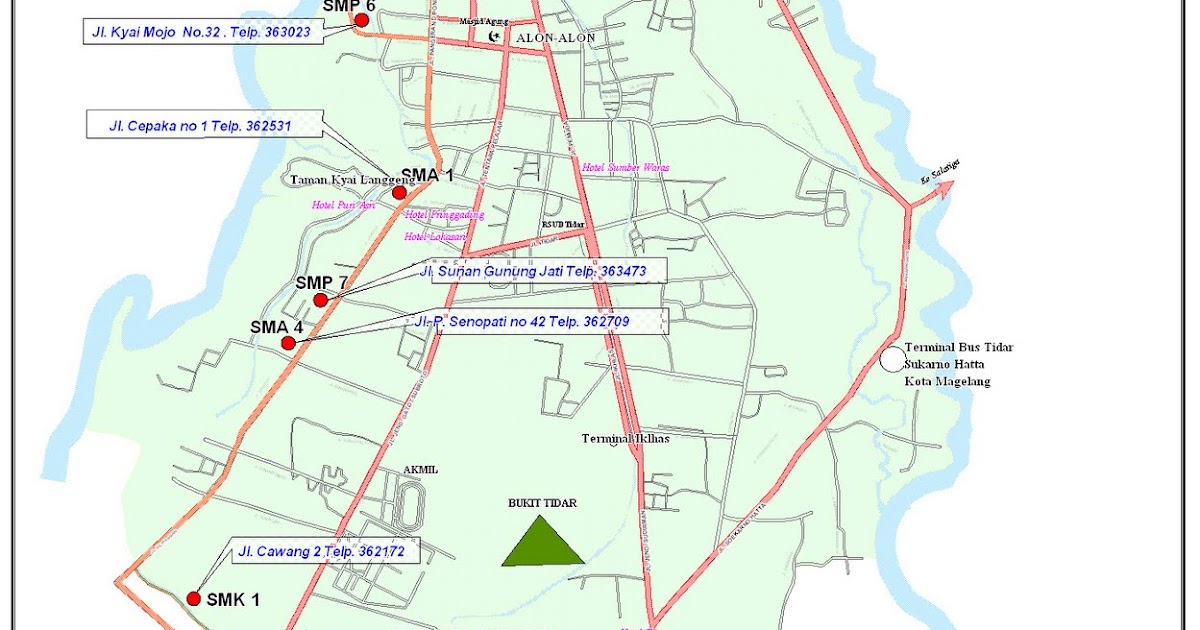 Peta Kota Magelang