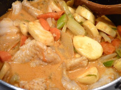 Basa Fillets in Red Coconut Curry