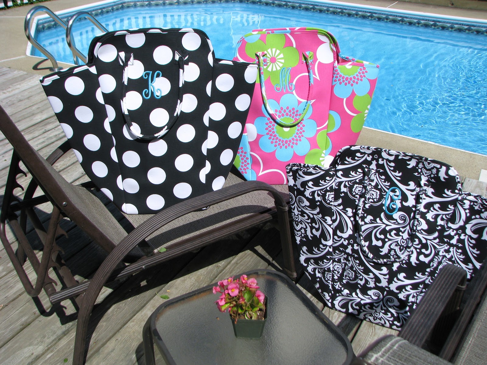 Pretty Personal Gifts: Oversized Personalized Resort Tote - Pool Tote ...