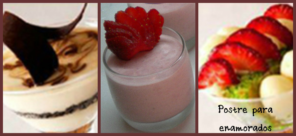 ESCUELA de Creatividades Latinas: Postres para dos enamorados