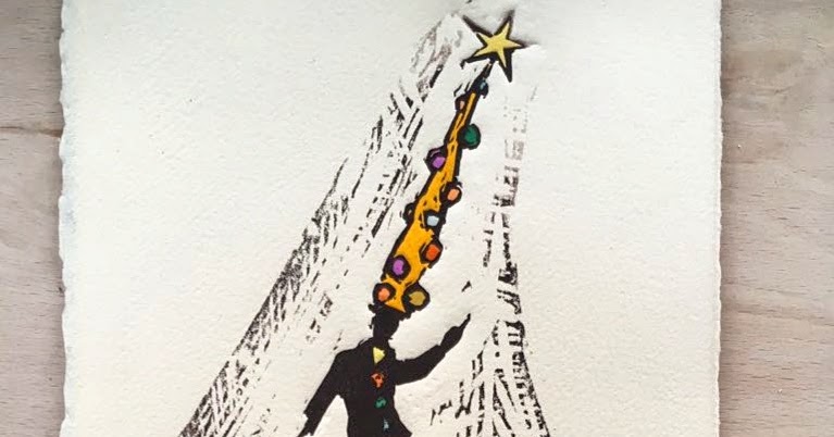 Dungeness Open Studios: 'Misha' hand coloured Lino cut on quality rag paper