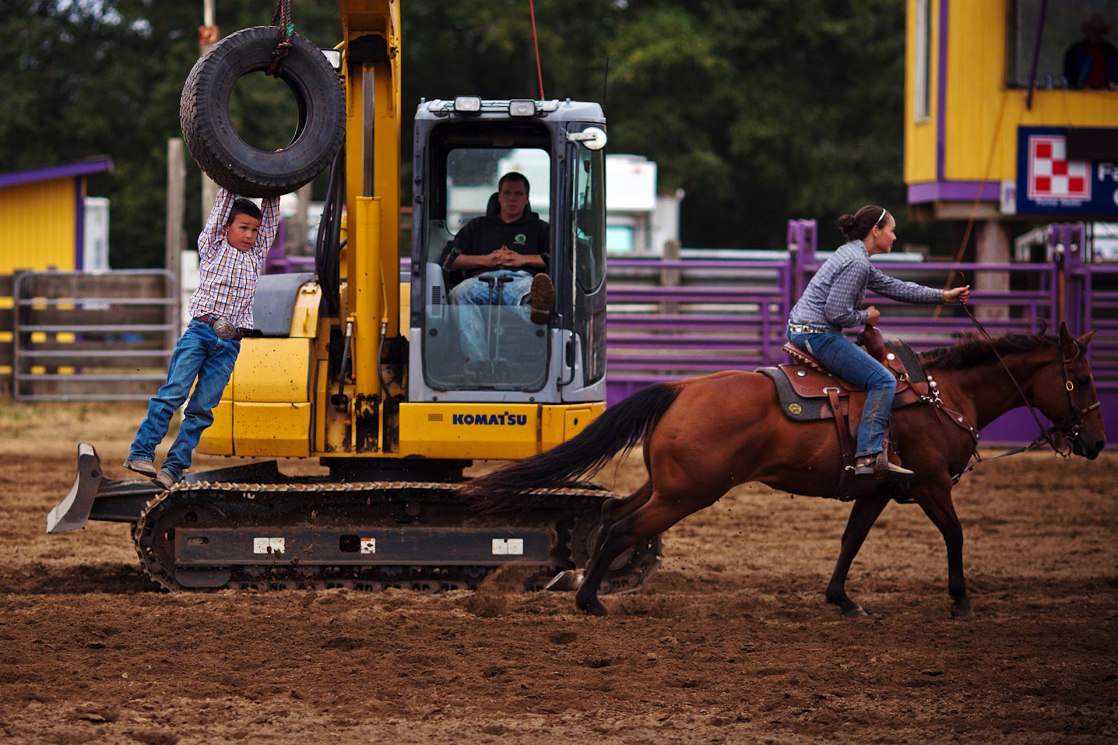 Picture Window photo blog : Junior rodeo preview night, Long Beach, Wa.