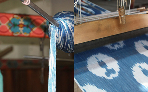 Uzbek Journeys: Ferghana Valley Silk Ikats: Tying the Clouds